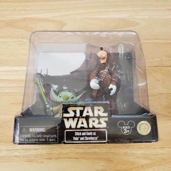 Disney | Other | Star Wars Stitch Goofy As Yoda Chewy Figures | Poshmark